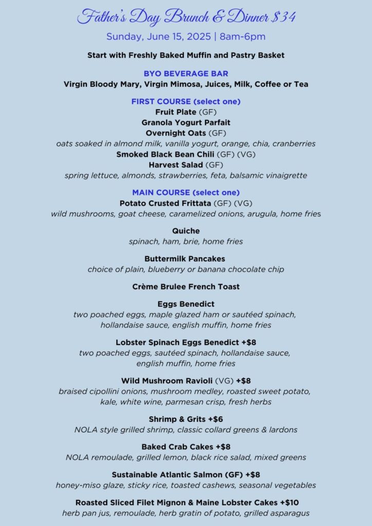 Father's Day Brunch & Dinner at Caleb's American Kitchen - Bucks County ...